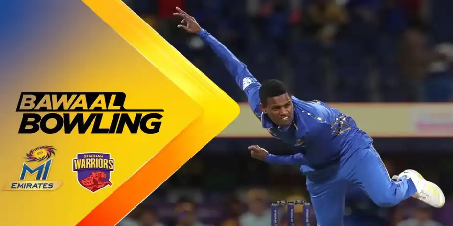 Watch MI Emirates vs Sharjah Warriors | Full Match | Bawaal Bowling on ...