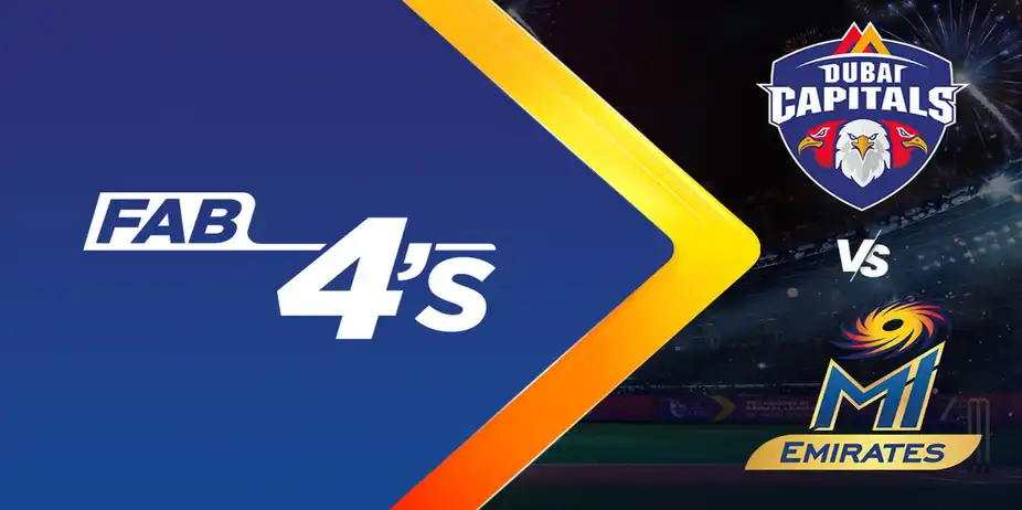 Watch Dubai Capitals vs MI Emirates | Full Match | Fab 4s on Zee5 with ...