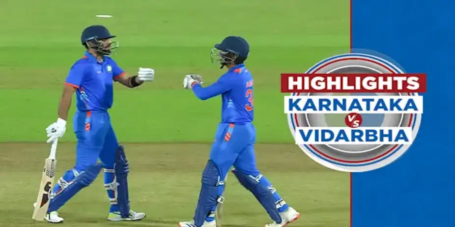 Watch Karnataka vs Vidarbha: SF, Highlights on JioHotstar with Tata ...