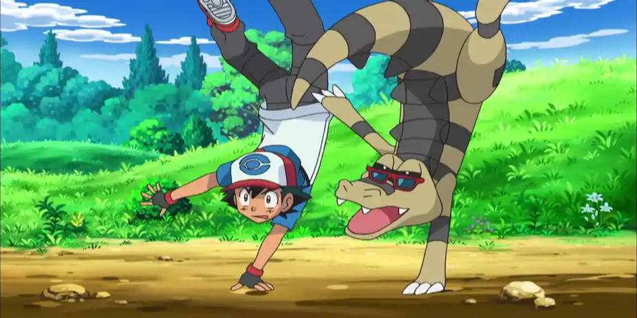 Watch Pokemon S15 E30 - Guarding the guardian of the mountain on ...