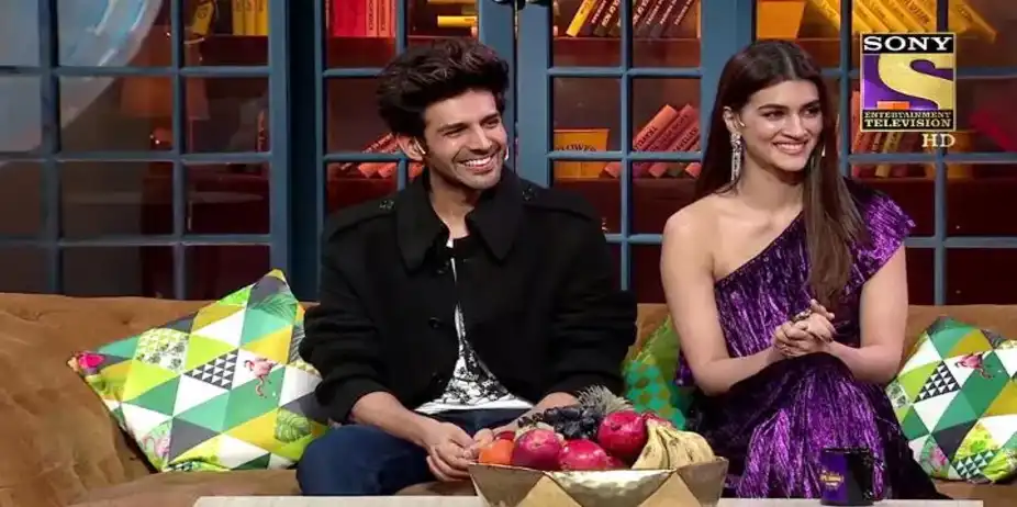 Watch The Kapil Sharma Show S2 E19 - Luka Chuppi With Kartik Aaryan and Kriti Sanon and other ...